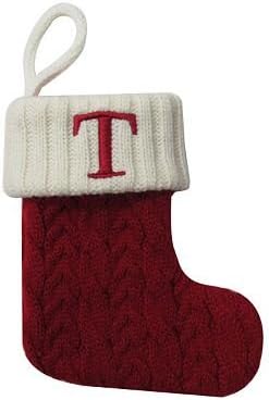 Amazon.com: St. Nicholas Square Mini Cable Knit Stocking-Letter J ...