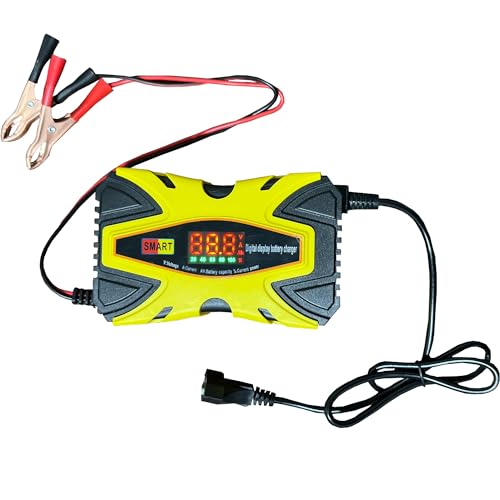 Joelrise 12V 6A Smart Car Battery Charger with Temperature Compensation ...