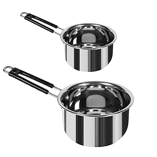 Buy Gyou Stainless Steel Flat Bottom Saucepan for Kitchen, with Handle ...