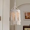 Bioaqua Boho Lamp Shade,Boho Hanging Lamp Handmade Macrame Lamp Shade ...