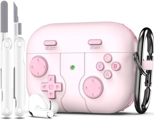 Amazon.com: R-fun AirPods Pro 2nd Generation Case Cover with Cleaner Kit, Classic Handheld Game ...
