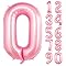 Amazon.com: 40 Inch Giant Pink Number Balloon, Mylar Foil Helium Pink ...