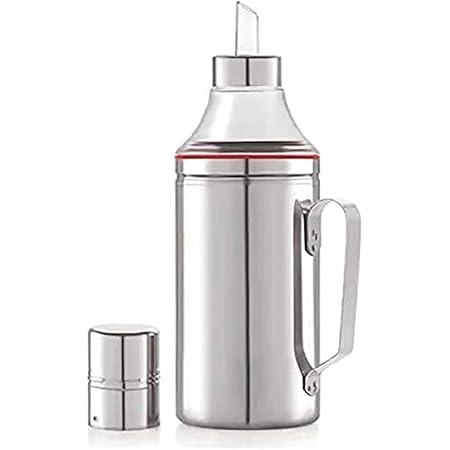 Hometronics Stainless Steel Cooking Oil Dispenser With Handle Oil ...
