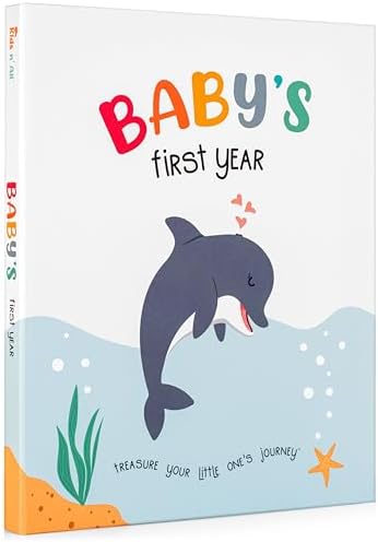 Amazon.com: Baby Memory Book, First-Year Baby Milestone Journal, Gender ...