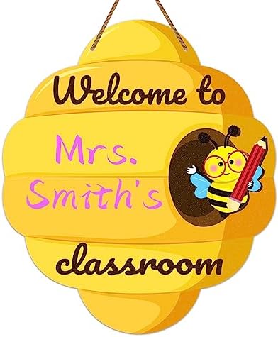 Amazon.com: D24TIME Welcome Sign for Classroom - 10''x11.8 ...