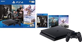 Amazon.com: SonyHoliday Bundle - Playstation 4 1TB Slim- Jet Black ...
