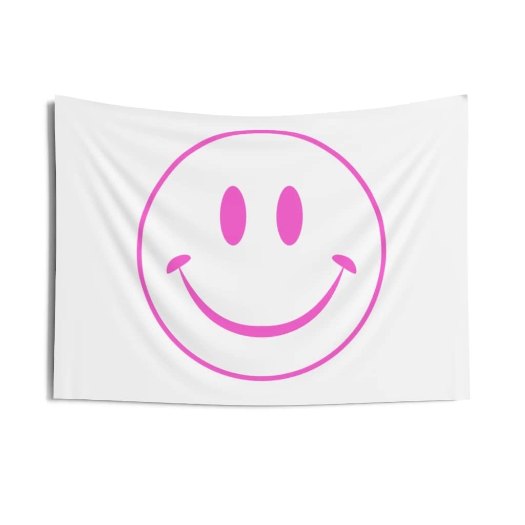 Hot Pink Smiley Face