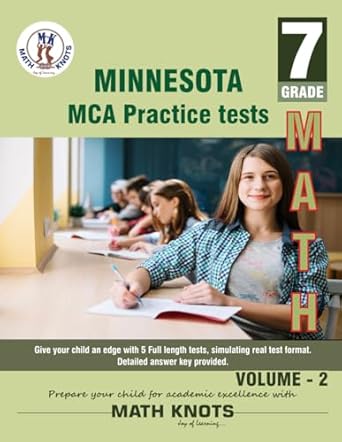 Minnesota State (MCA) Comprehensive Assessment , 7th Grade MATH ...