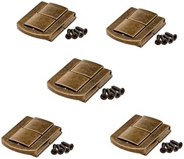 dophee Toggle Catch Lock 0.98"x0.79" Gold Retro Style Iron Hasp Wood ...