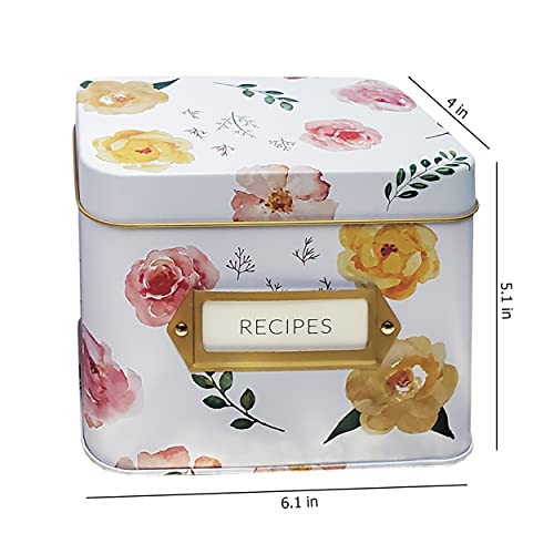 Recipe Box With Cards And Dividers - Includes 100 4x6 Recipe Cards And ...