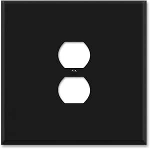 OVERSIZED Metal Outlet Cover, 2 Gang Jumbo Electrical Outlet Cover ...