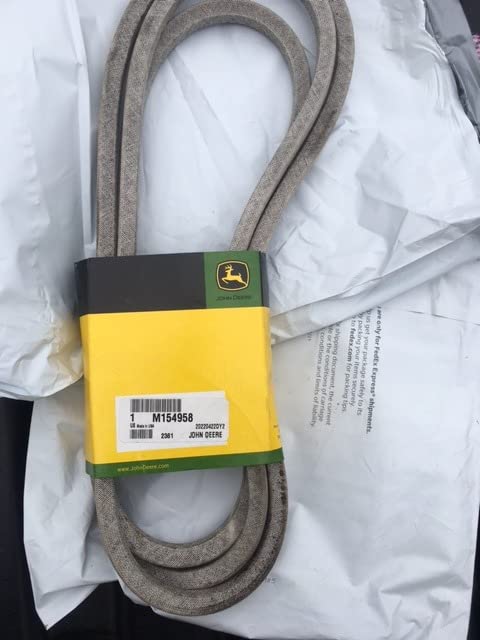 John Deere M154958 V-belt John Deere Original M154958 Secondary Deck ...