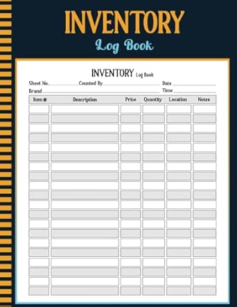 Amazon.com: Inventory Log Book: Simple Inventory Log Book For Small ...