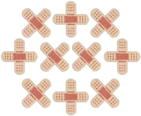 Amazon.com: U-Sky Sew or Iron on Patches, 3pcs Cute Band Aid Iron ...