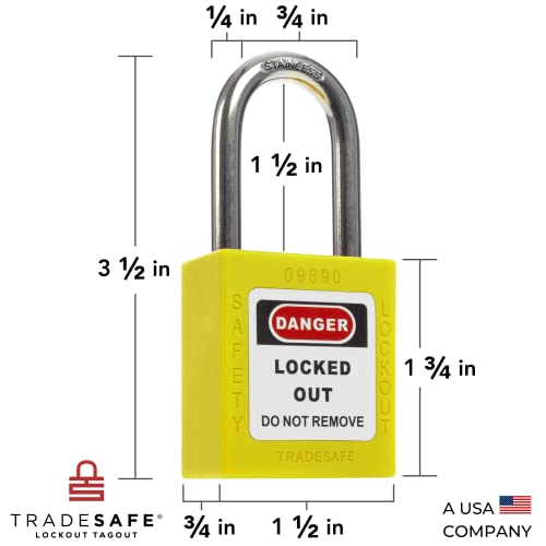 Snapklik.com : Lockout Tagout Locks Set - 7 Yellow Loto Locks, Lockout ...