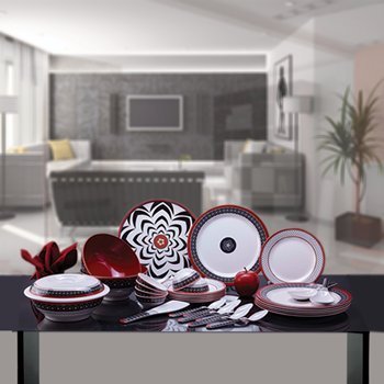 Buy Superware Ektra Melamine Bidri Design Dinner Set 32 pcs Online at Low Prices in India ...
