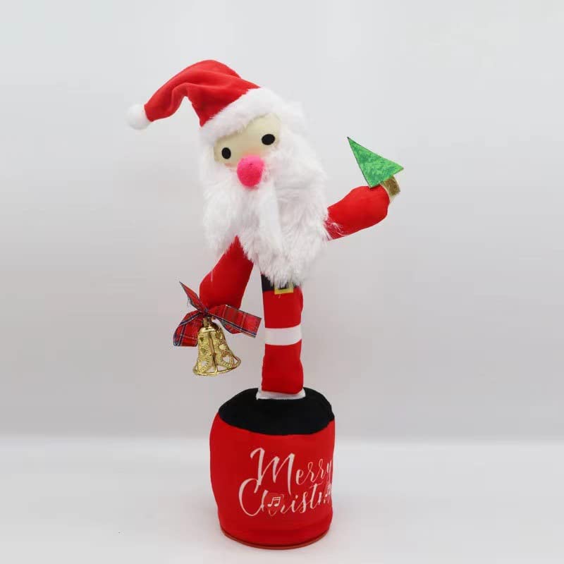 Rotating Santa Toy For Kids Gfilay Electric Santa Claus Toy With ...