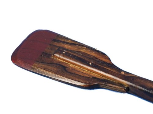 Hampton Nautical Wooden Lockwood Squared Rowing Oar with Hooks, 24 ...