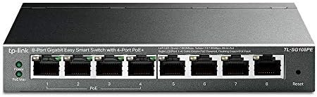 TP-Link LS108GP 8 Port Full Gigabit PoE Switch, Network Switch, Power ...