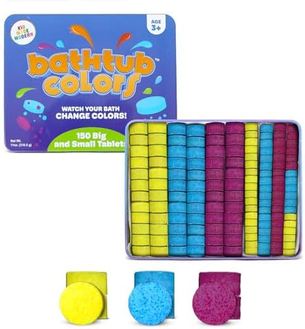 Amazon.com: Kid Made Modern Bath Color Tablets for Kids - Non Toxic ...