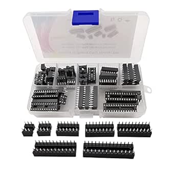 Amazon.com: 66Pcs/Box 2.54mm Pitch DIP IC Socket Female Solder Type ...