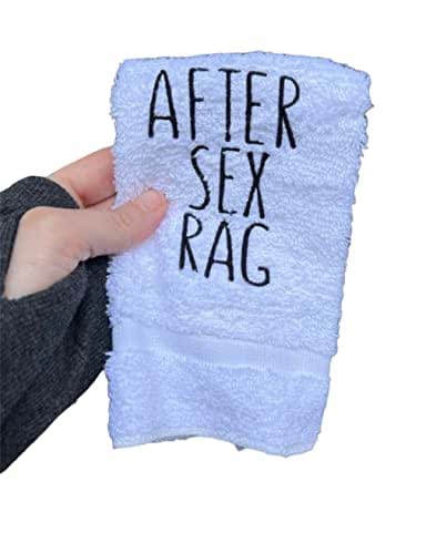 After Sex Rag Embroidered Wash Cloth Handmade Products