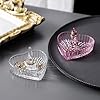 Amazon.com: starfa lab Glass Heart Shaped Ring Holder for Jewelry, Well ...