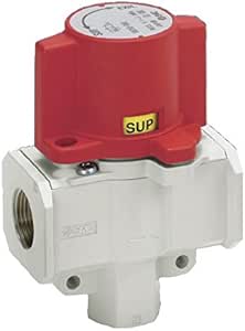 Amazon.com: SMC VHS20-02A OSHA Standard 3-Port Valve with Keyhole ...