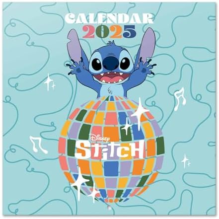 Amazon.com: Grupo Erik - Disney Stitch Wall Calendar 2025 | Monthly ...