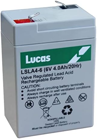 Generic LUCAS rechargeable 6v-4ah battery : Amazon.co.uk: Automotive