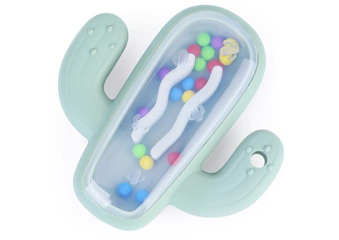 Amazon.com : Bazzle Baby Cactus Teething Rattle and Sensory Toy for ...