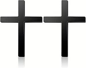 Amazon.com: Metal Jesus Christ Cross Badge Stickers, 3D Three ...