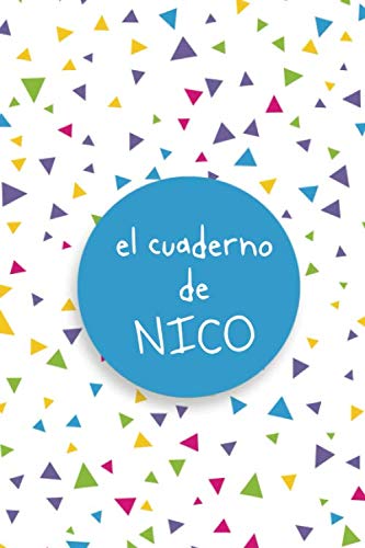 El Cuaderno de Nico | Diario/Libreta de Notas | Cuaderno con 100 Páginas | Rayas Horizontales y ...