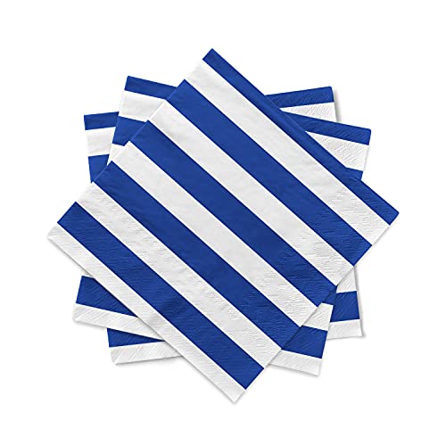 Snapklik.com : Gatherfun Disposable Paper Napkins 3-ply Blue And White ...