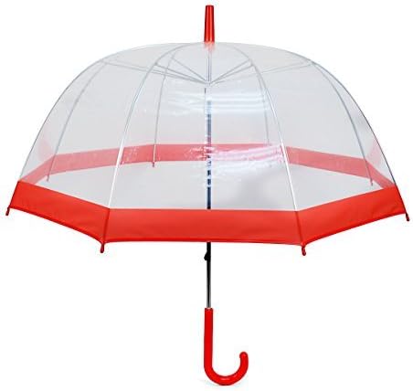 Amazon.com: Clear Bubble Umbrella with Windproof Dome - Transparent ...