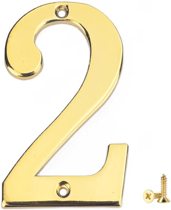 Amazon.com: 1Pcs 3Inch Metal House Numbers with M2 Screws Solid Zinc ...