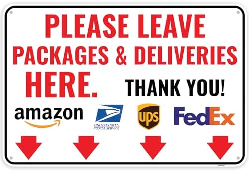 Venicor 1PC Delivery Sign For Packages - Please Leave Packages ...