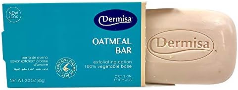 Amazon.com : Dermisa Exfoliating Oatmeal Bar | Helps to Gently Cleanse ...