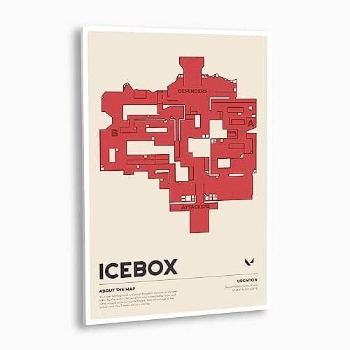 Amazon.com: Icebox Map Poster, Unframed, Premium Photo Paper - Perfect ...