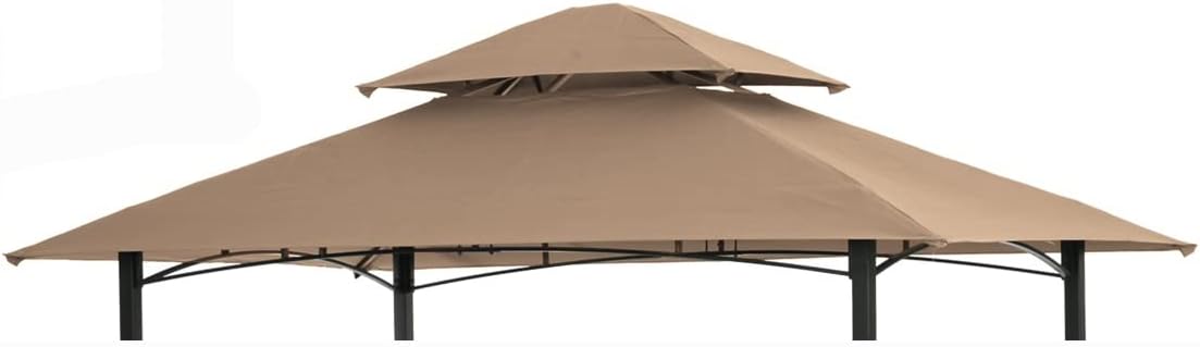 Amazon.com : 8x5 Ft Grill Gazebo Replacement Canopy Top Cover Double ...