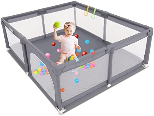 Amazon.com : Wooden Playpen Extra Large for Toddlers and Babies ...