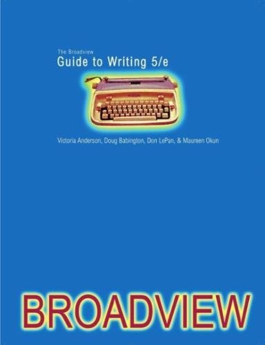 『The Broadview Guide to Writing』｜感想・レビュー - 読書メーター