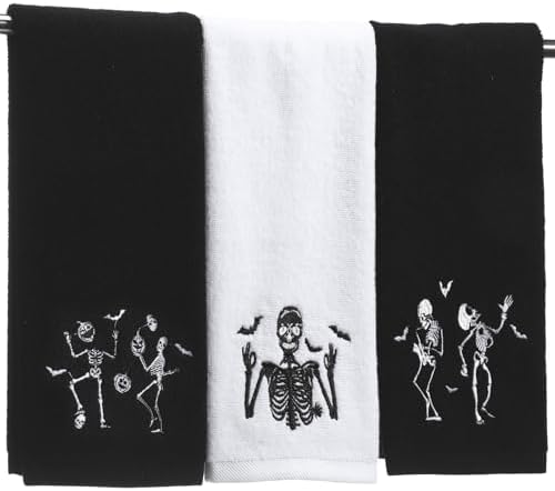 Amazon.com: SKL Home Halloween Spider Web Hand Towel 2pc Set for Bath ...