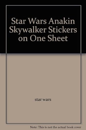 Star Wars Anakin Skywalker Stickers on One Sheet: star wars: Amazon.com ...
