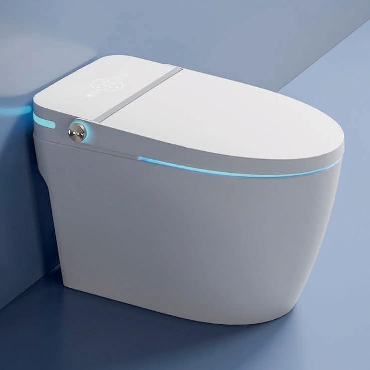 JABON BAGNO SHINE Smart Bidet Toilet with Foot Touching Lid open/close ...