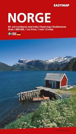 Norge Easy Map: Amazon.co.uk: 9789189427600: Books