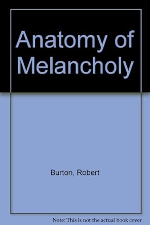 The Anatomy of Melancholy | Amazon.com.br