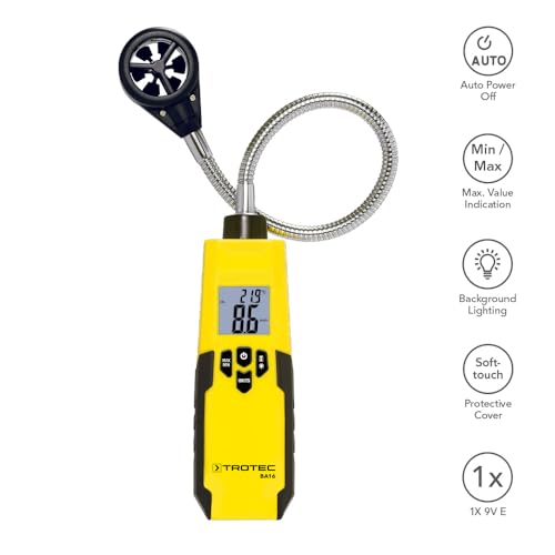 TROTEC BA16 Impeller Anemometer/measurement of air velocity, air ...