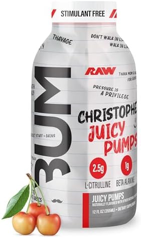 Amazon.com: RAW Ready to Drink Pre-Workout Drink, Juicy Pumps (White ...