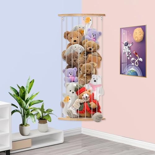 Amazon.com: VOOTTOU Stuffed Animal Storage Wall Mount, Plushie Toy ...